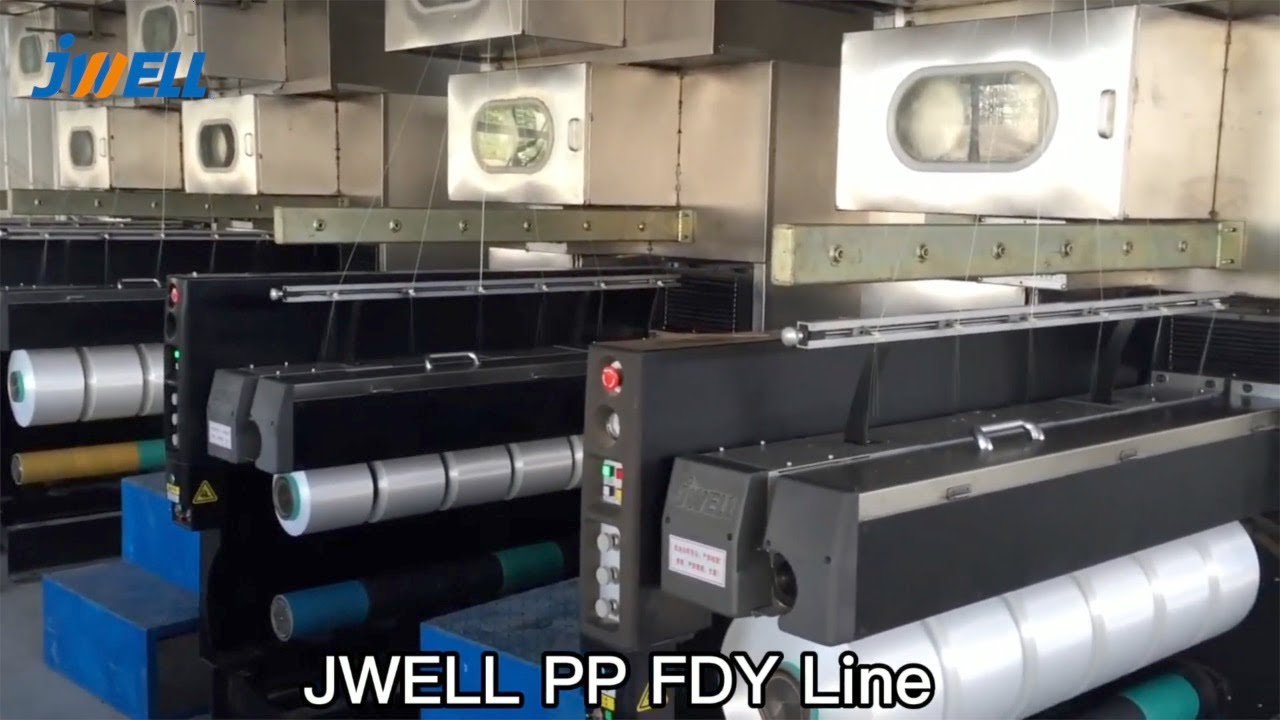 Spinning Machine | Polypropylene FDY Fiber | Jwell Machinery - YouTube