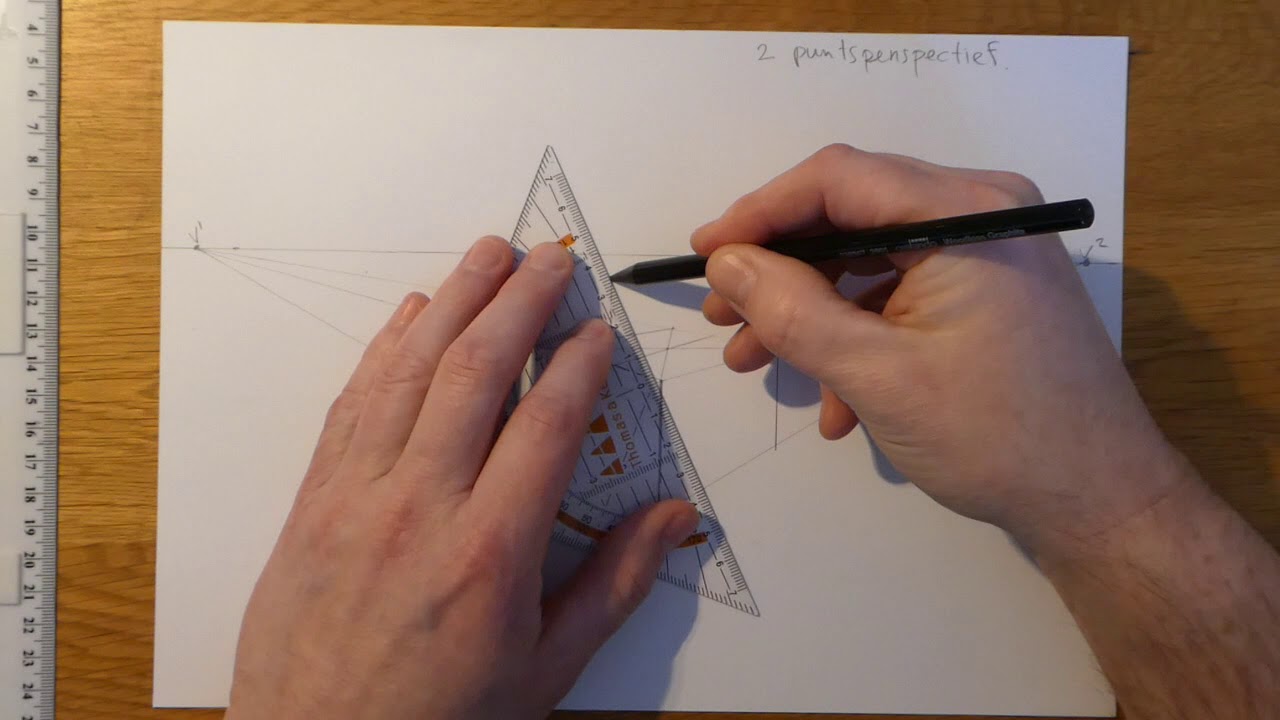 INSTRUCTIE 2 PUNTSPERSPECTIEF TEKENEN - YouTube