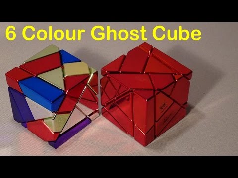 6 Colour Metalised Ghost Cube puzzle (by CrazyBadCuber) - unboxing ...