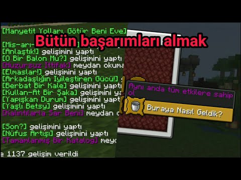 Minecraft - Tüm başarımları elde etme (advancement) komutu nasıl kullanılır? - Sesli