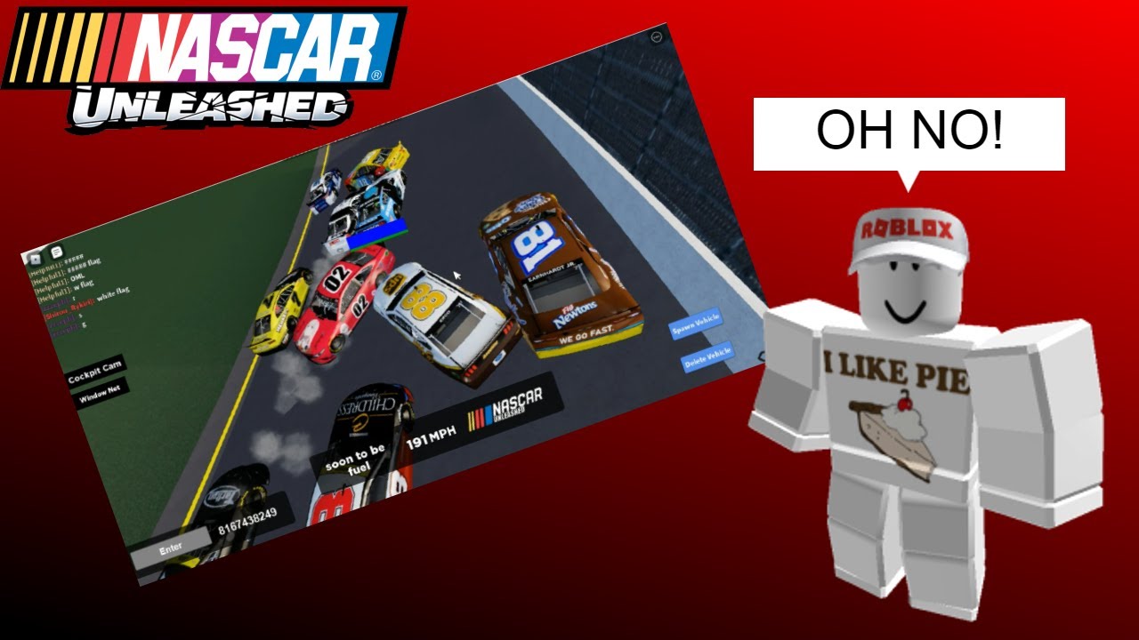 Roblox Nascar unleashed race place with @Lrod! - YouTube