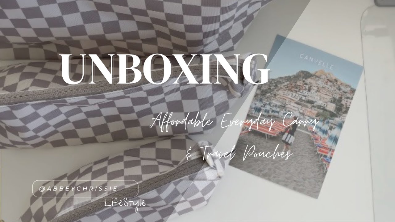 Unboxing | Affordable Everyday Carry / Travel Pouches - YouTube