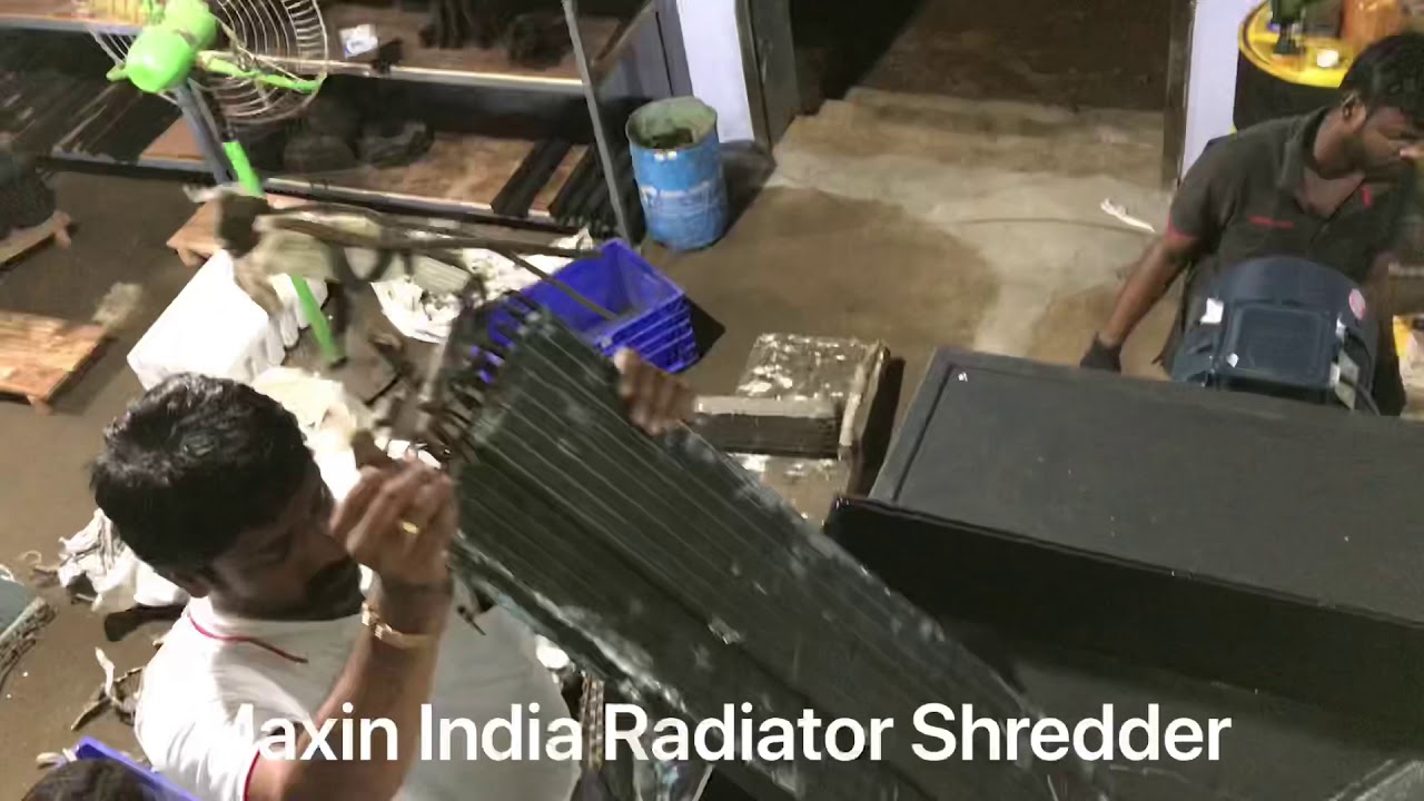 Aluminum Radiator Shredder , Scrap Radiator Shredder , Cooper Radiator ...