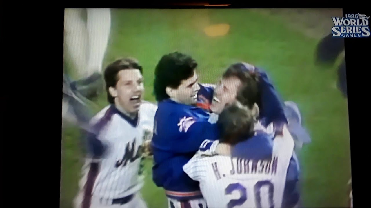 1986 World Series - New York Mets win game 6, October 25, 1986 - YouTube
