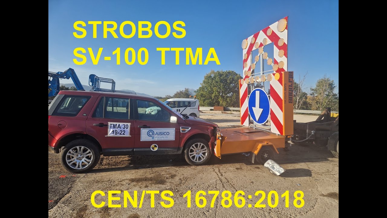 Trailer truck mounted attenuator TTMA Strobos SV-100 CEN/TS 16786:2018 ...