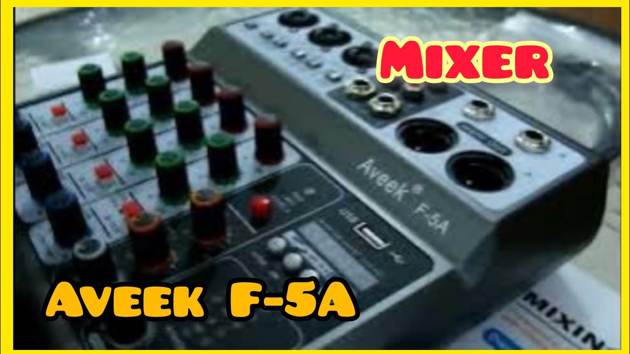 MINI MIXER USB AVEEK F-5A DEMOSTRACIÓN - YouTube