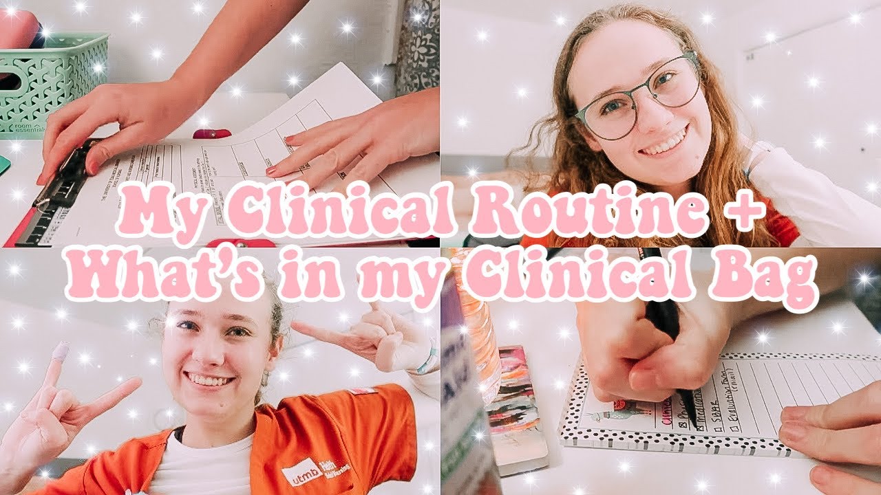 my nursing school clinical routine | what's in my clinical bag ...