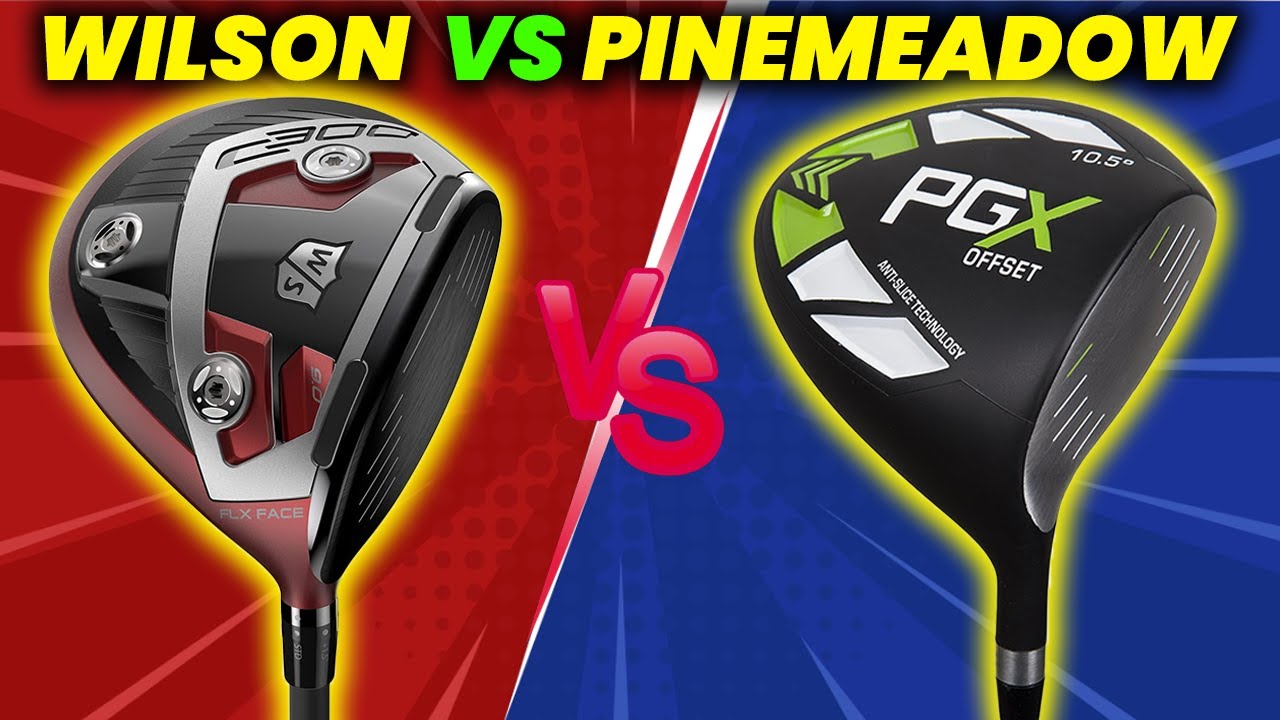 Wilson Staff C300 Golf Driver vs Pinemeadow PGX Offset Golf Driver Review and Comparison - YouTube