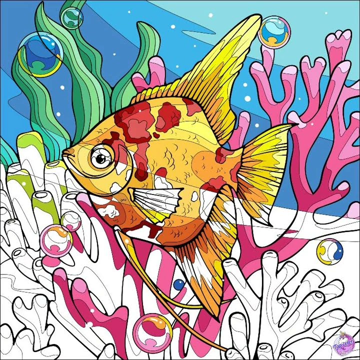 (Speed Color) Tap Color - Fiona The Beautiful Orange Golden Fish At The ...