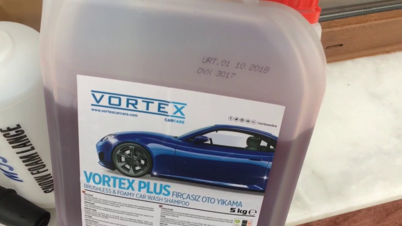 VORTEX PLUS Brushless & Foamy Car Wash shampoo - YouTube