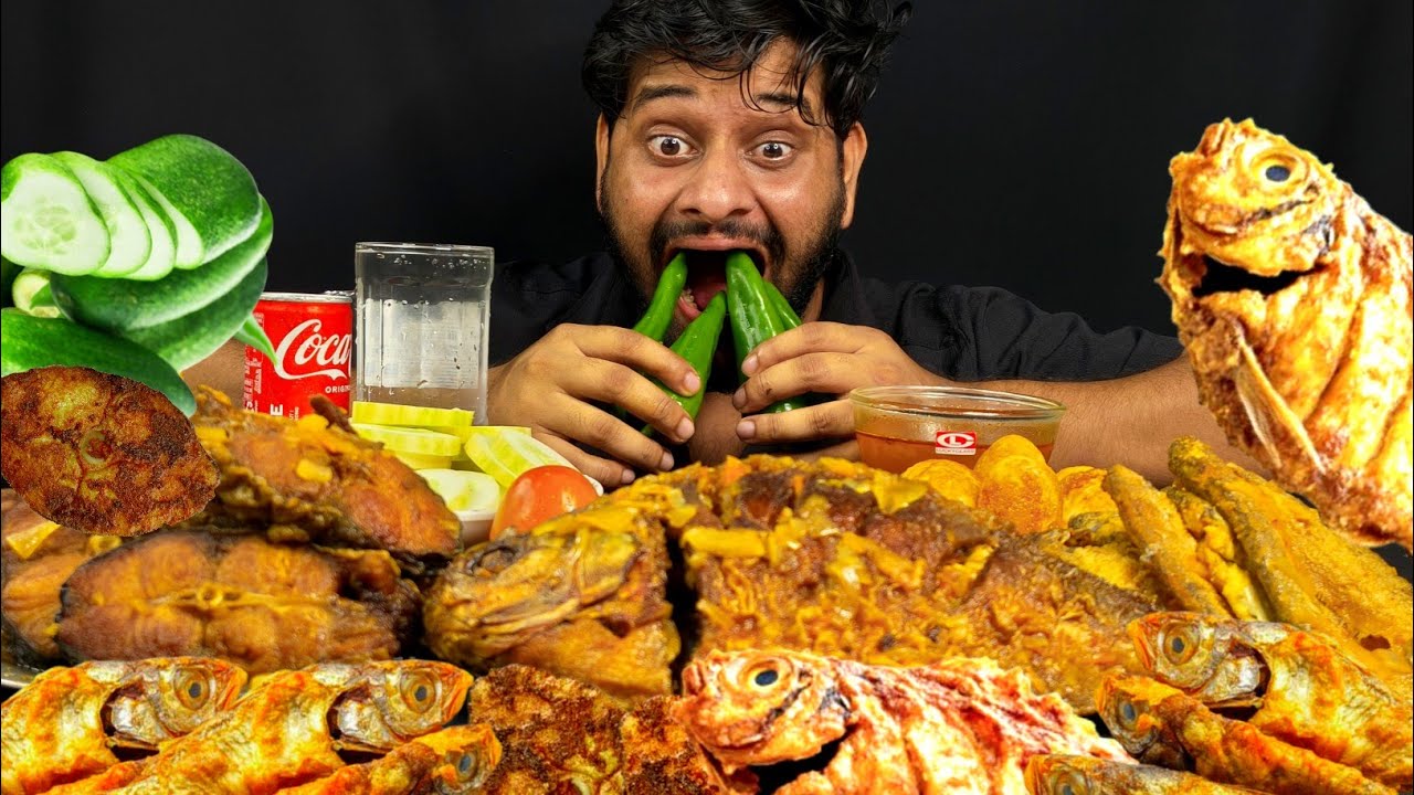 Eating Spicy Big Fish Curry🔥 Small Fish Curry 🍛 Whole Fish Eating ...