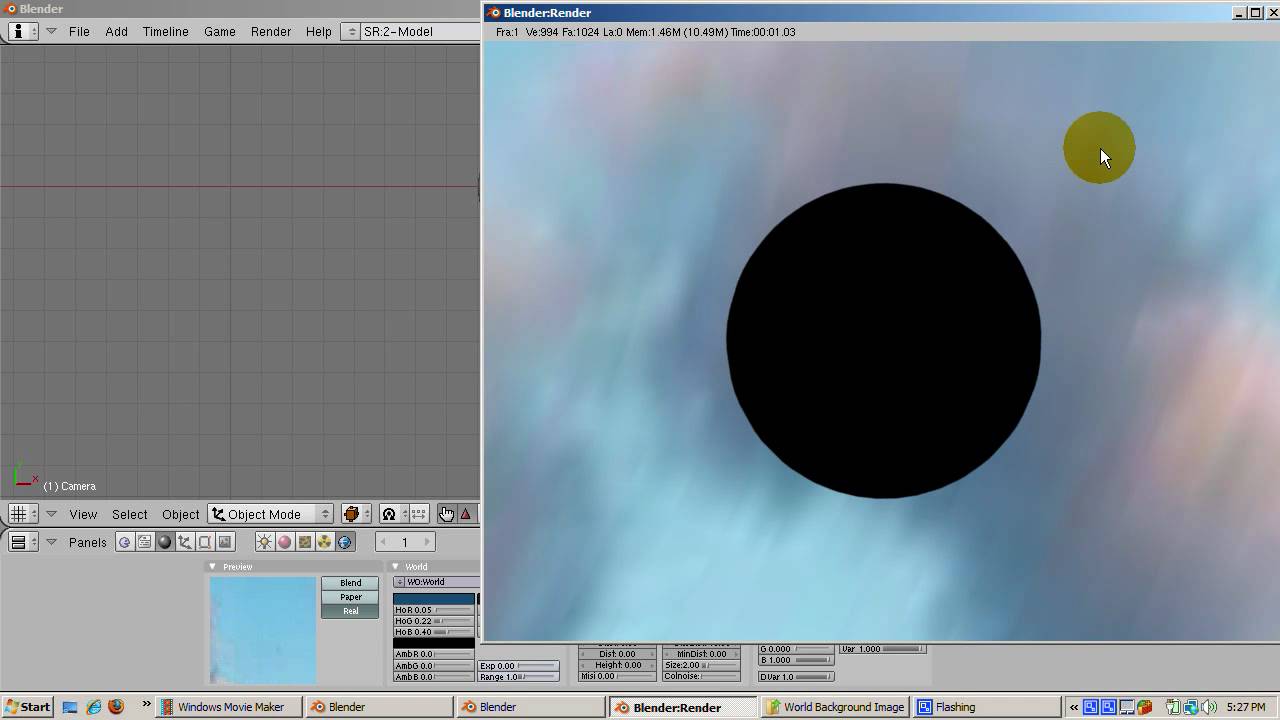 Ira Krakow's World Background Image Blender 2.49b Tutorial - YouTube