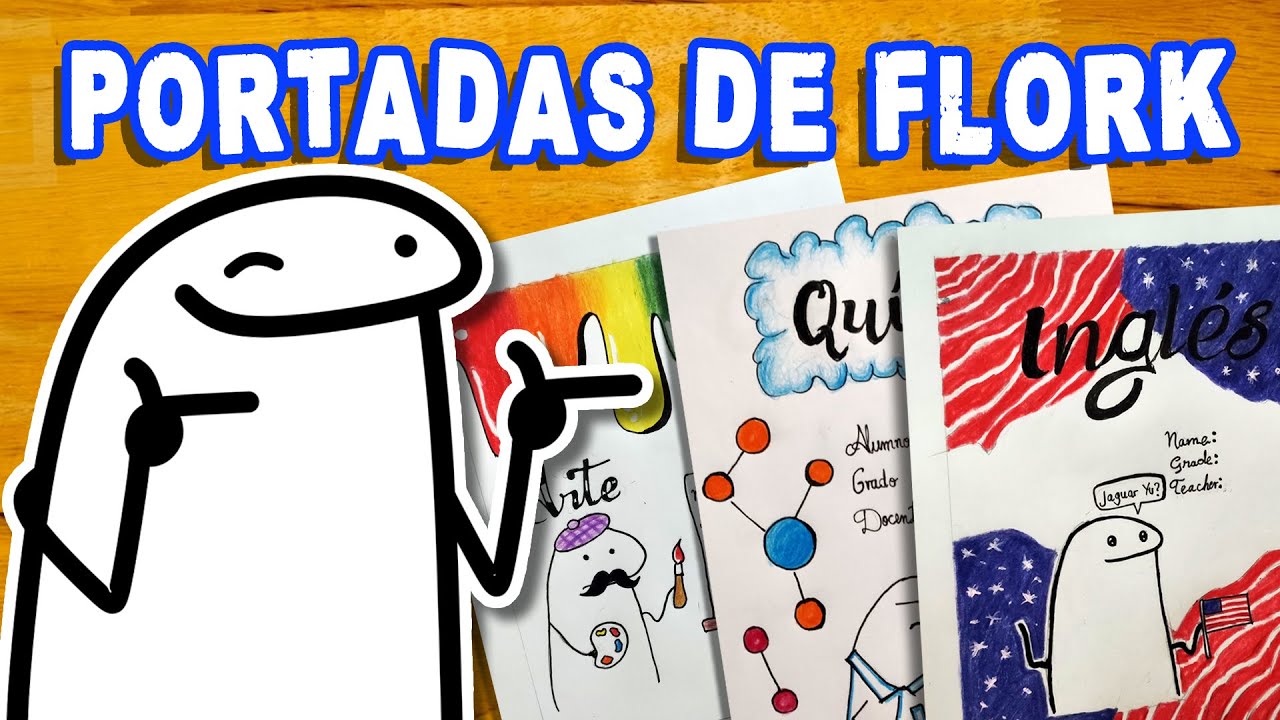 Portadas para cuadernos de Flork - Con lápices de colores - Portadas ...
