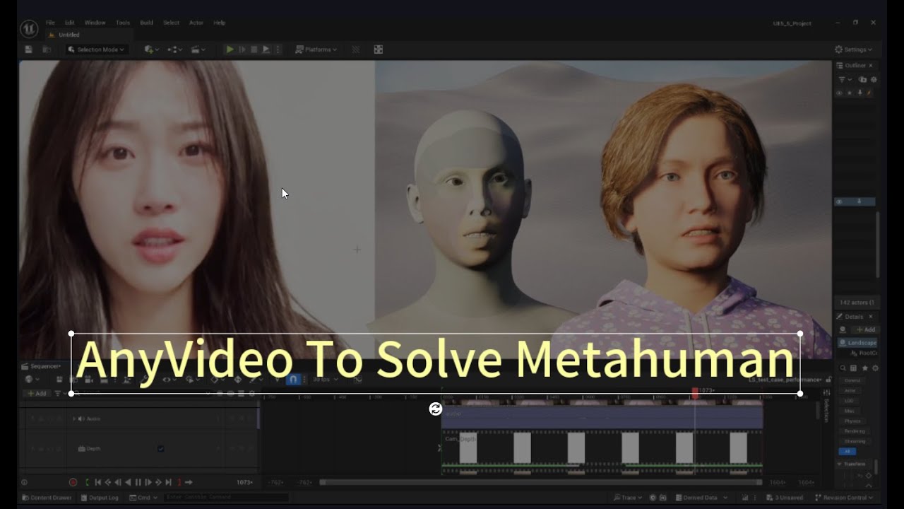facial capture:any video to solve metahuman facial animation tutorial - YouTube