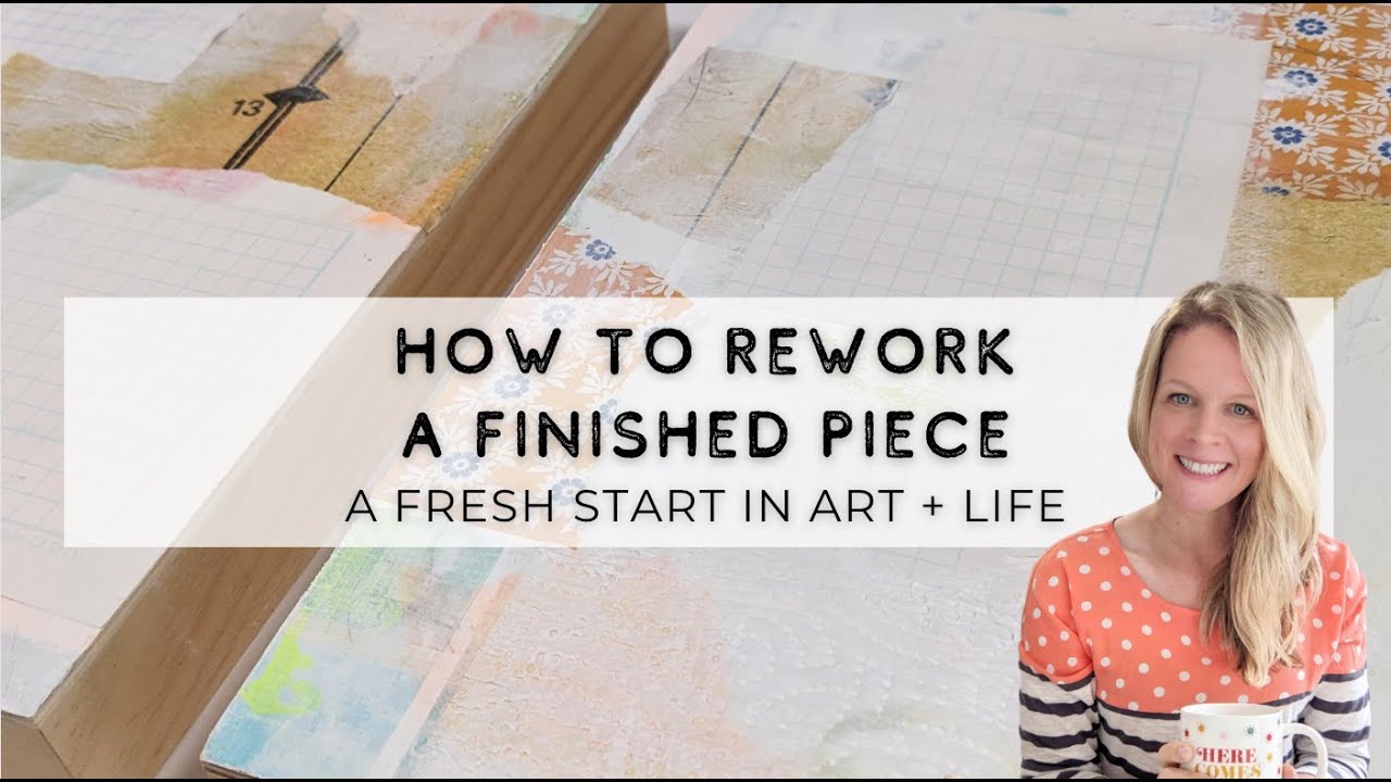 How to Re-Work Old Paintings into New Works of Art #collage #mixedmedia ...