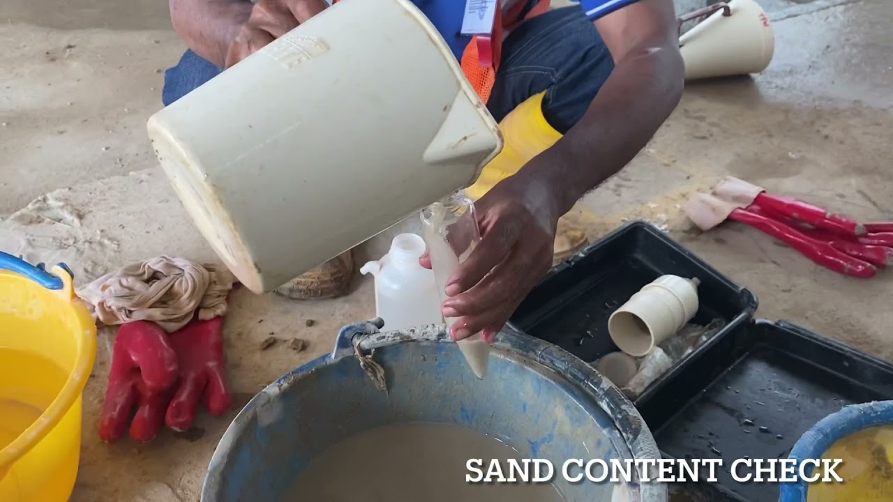 Polymer Testing for Bore Pile - YouTube