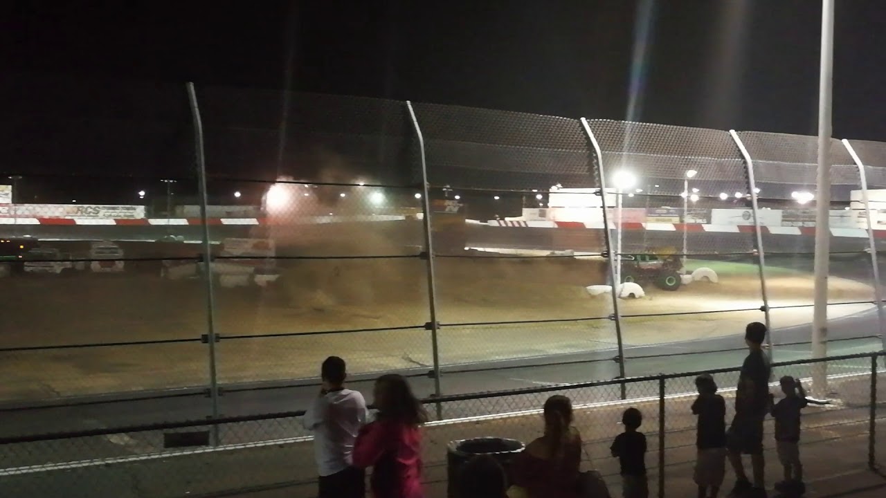 NASCAR cars and MONSTER TRUCKS at Tucson Speedway, Tucson, Arizona ...