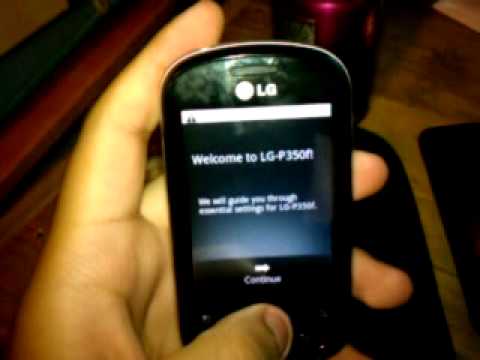 Unboxing del LG P350 Optimus ME en ESPAÑOL - YouTube