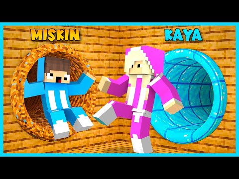 MIPAN & ZUZUZU HARUS PILIH TEROWONGAN MISKIN ATAU KAYA DI MINECRAFT SURVIVAL!