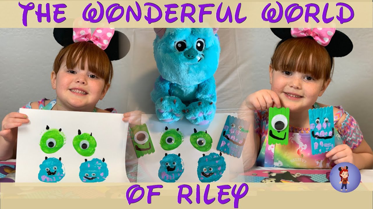 Riley Makes Monsters Inc. Characters - YouTube