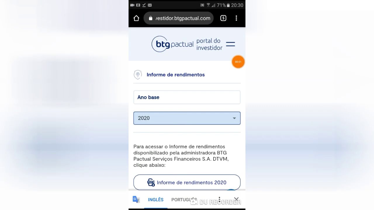 Como achar os seus informes de rendimentos BTG Pactual #Shorts - YouTube