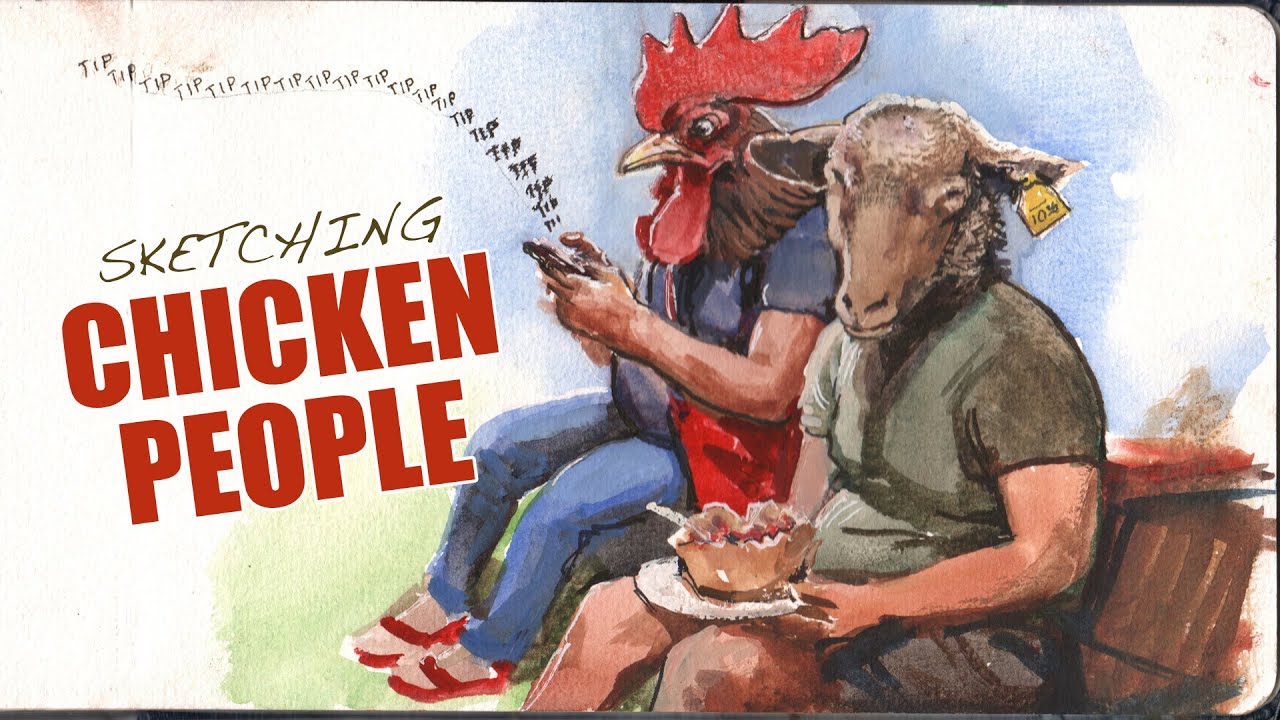 Sketching Chicken People - YouTube