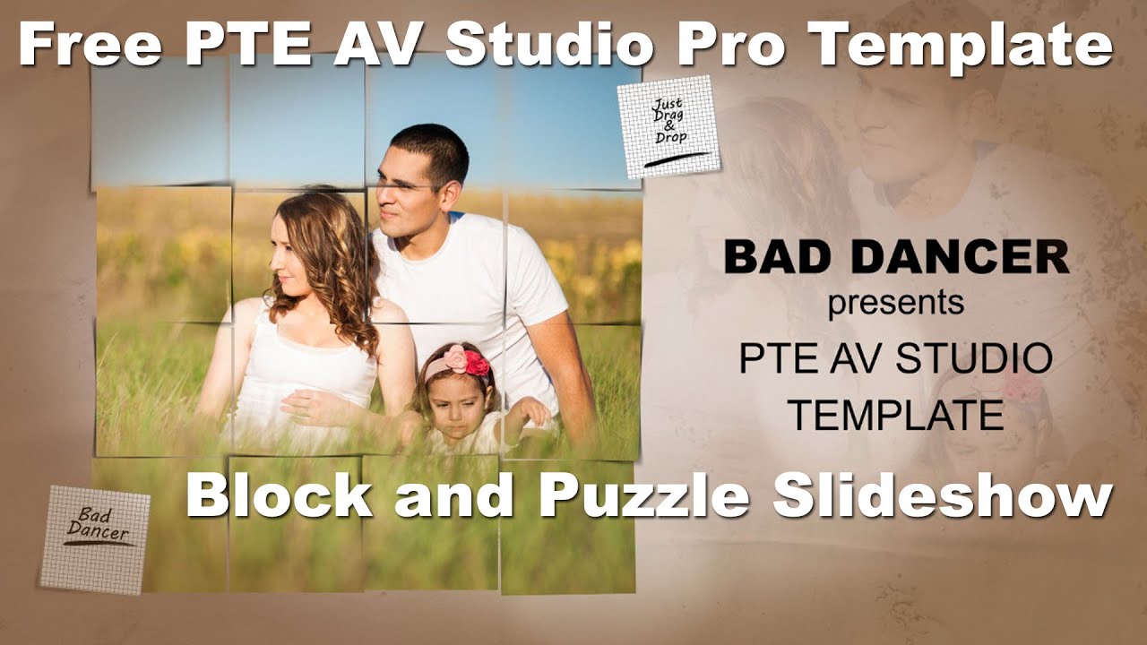 Free PTE AV Studio Pro Template Block and Puzzle Slideshow ID 08082023 ...