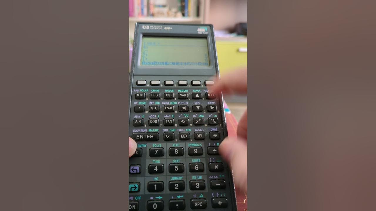 Mi vieja HP 48G+ #hp #calculadora #hewlettpackard #retro #retrogaming #calculator - YouTube
