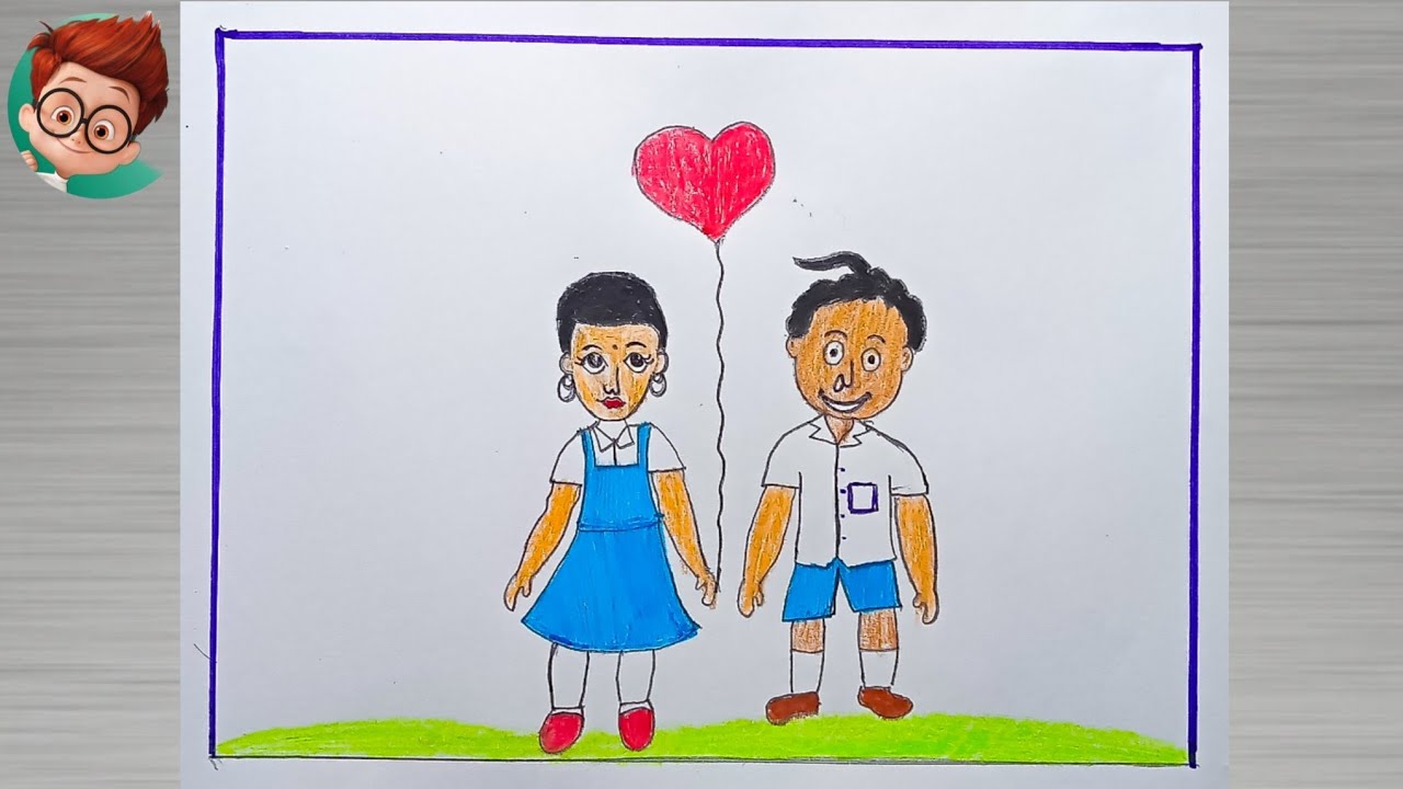 how to draw natia puja drawing | natia comedy - YouTube