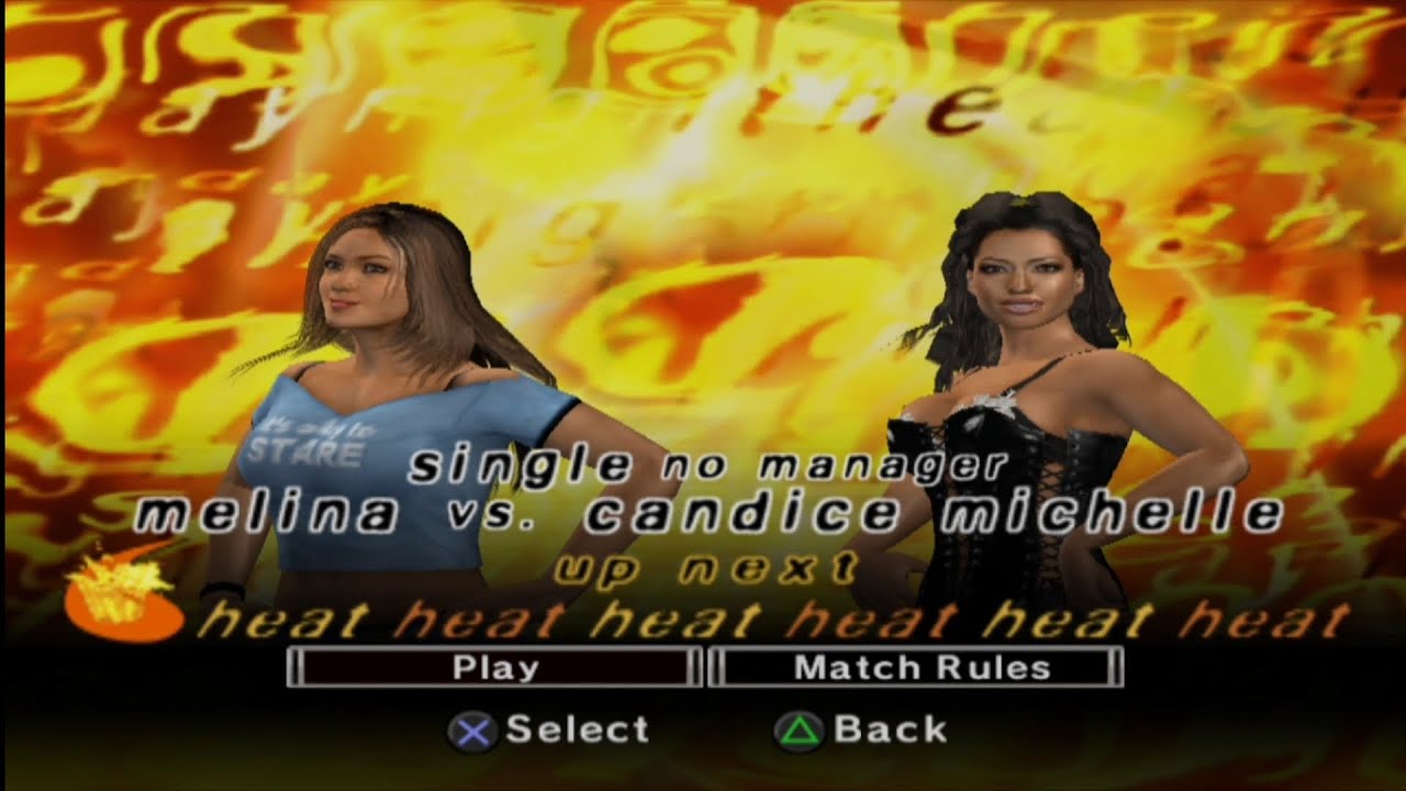 WWE SmackDown vs. Raw 2007 - Melina vs Candice Michelle - YouTube