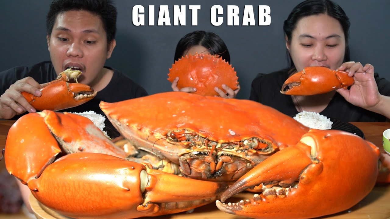 Outdoor Cooking Giant Mud Crab (Alimango) + Mukbang - YouTube