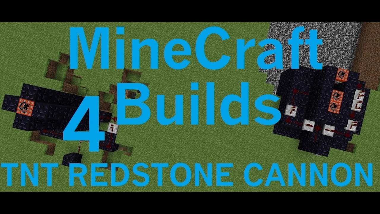 Minecraft: Builds p4- Redstone TNT Cannon - YouTube