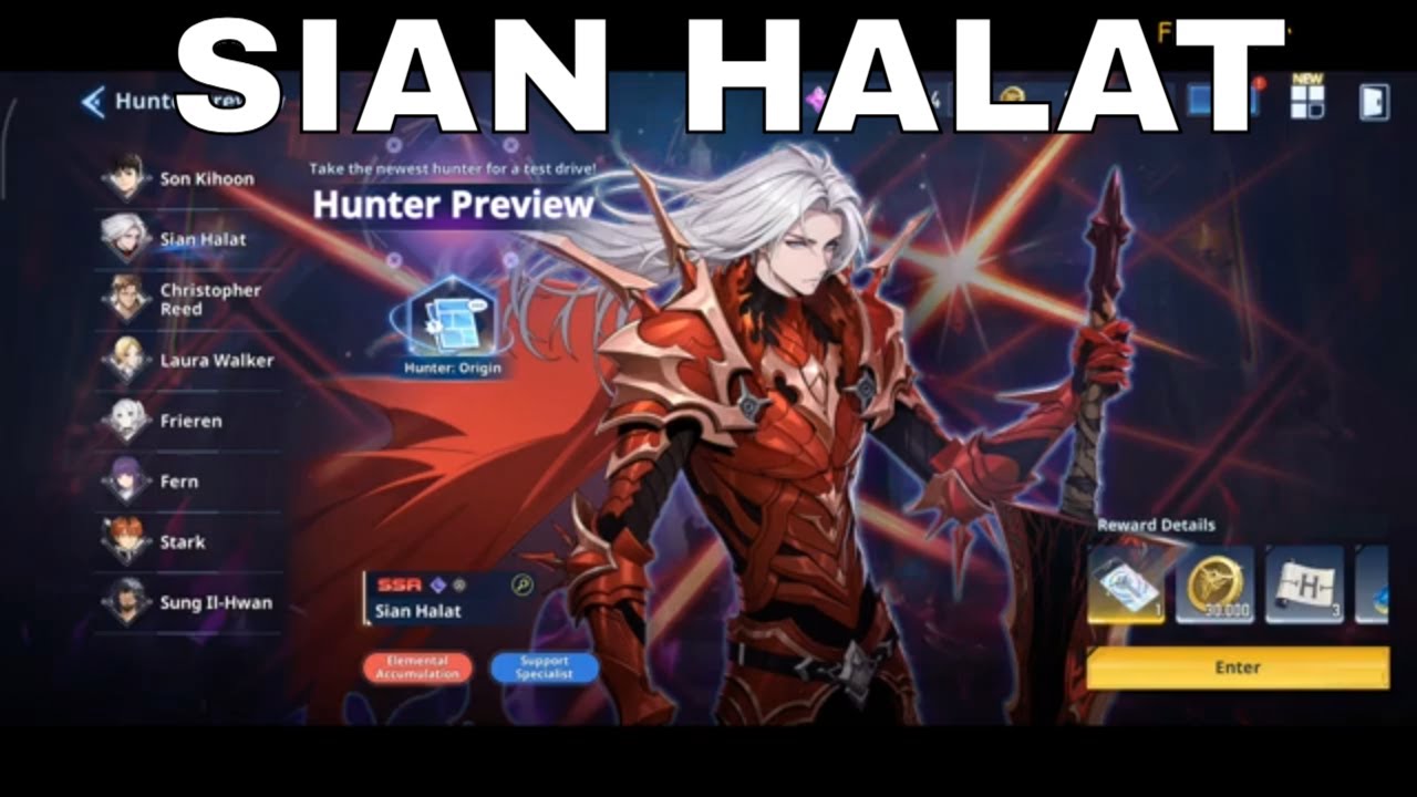 HUNTER PREVIEW - SIAN HALAT SOLO LEVELING : ARISE - YouTube