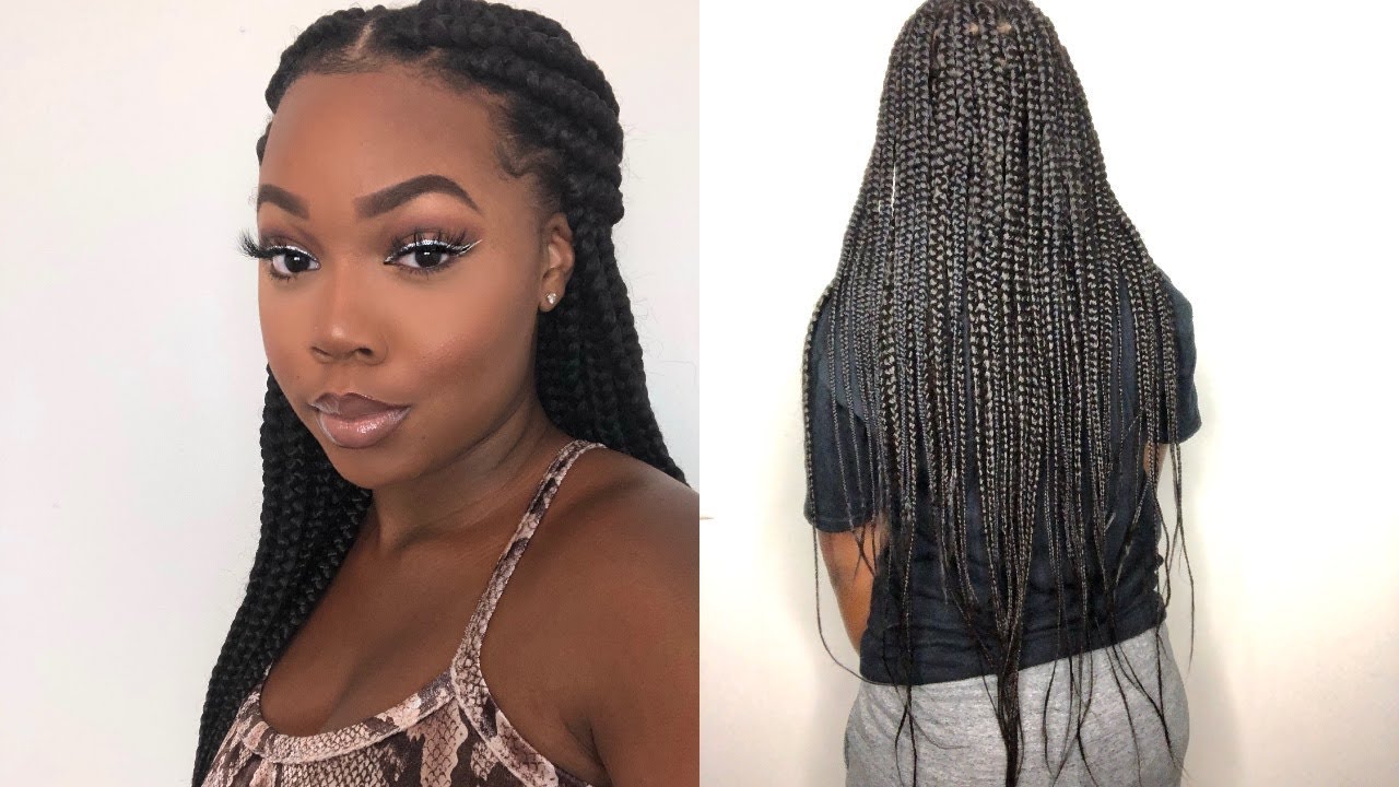 Watch Me Get EXTRA LONG Box Braids For The First Time - YouTube