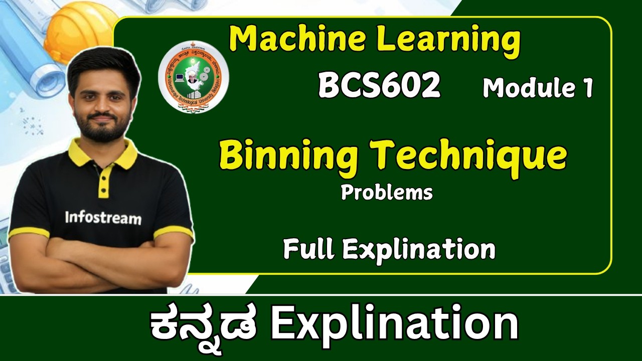 Binning Technique problem | VTU Machine Learning | BCS602 - YouTube