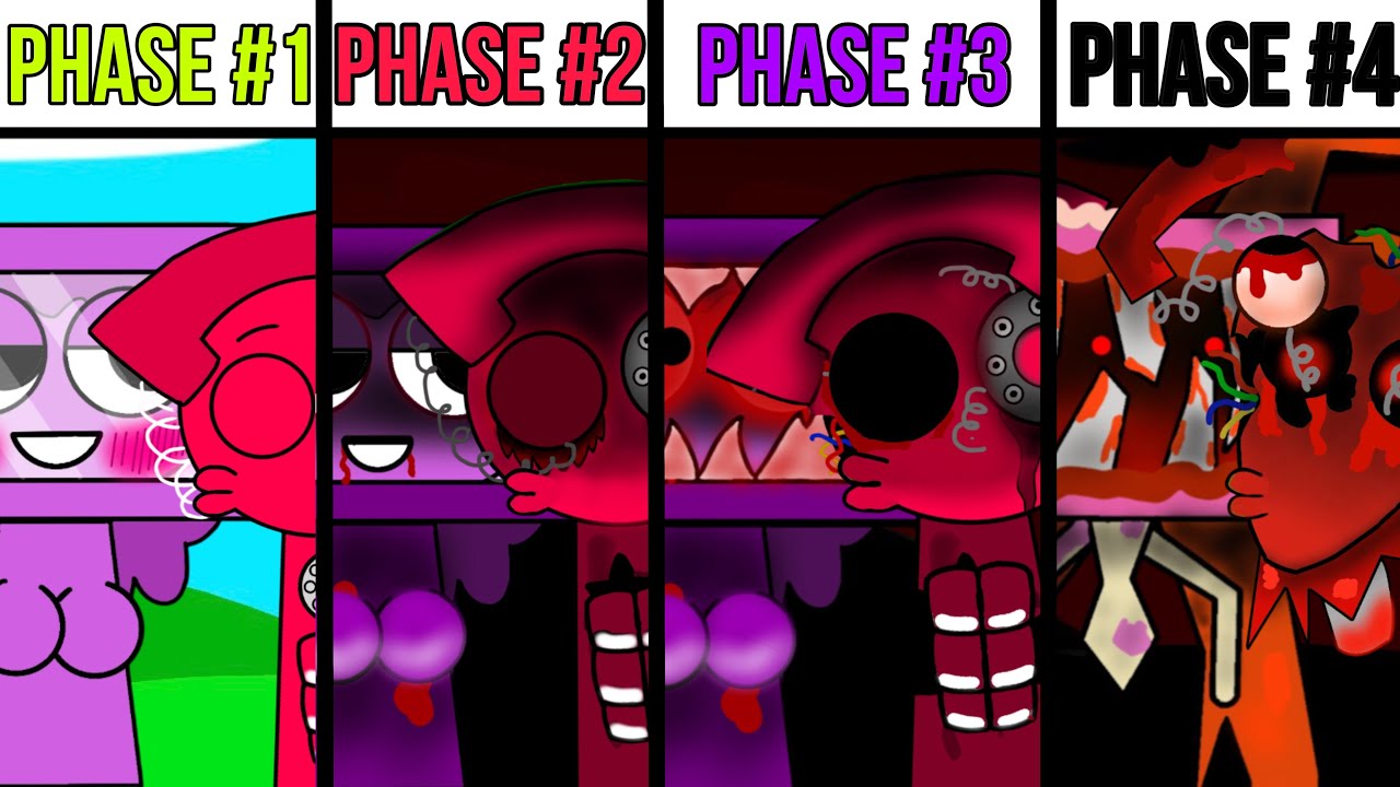 All Reactions and Phases In Incredibox Sprunki Sinner Edition But ...