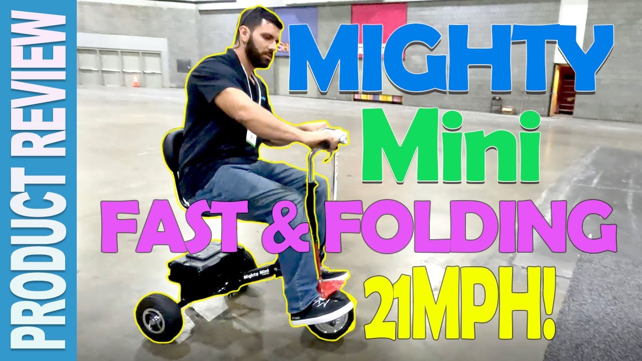 ☄️FAST Folding Mobility Scooter (21 MPH) - The Mighty Mini - YouTube