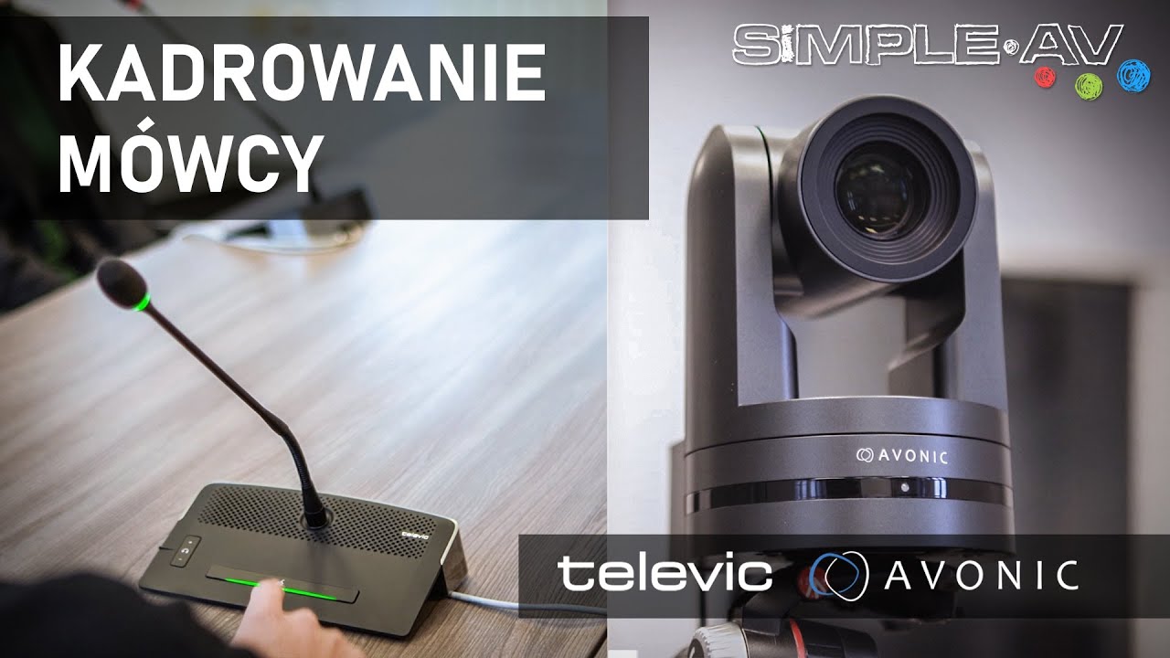 SimpleAV | AVONIC | TELEVIC - kadrowanie mówcy - YouTube