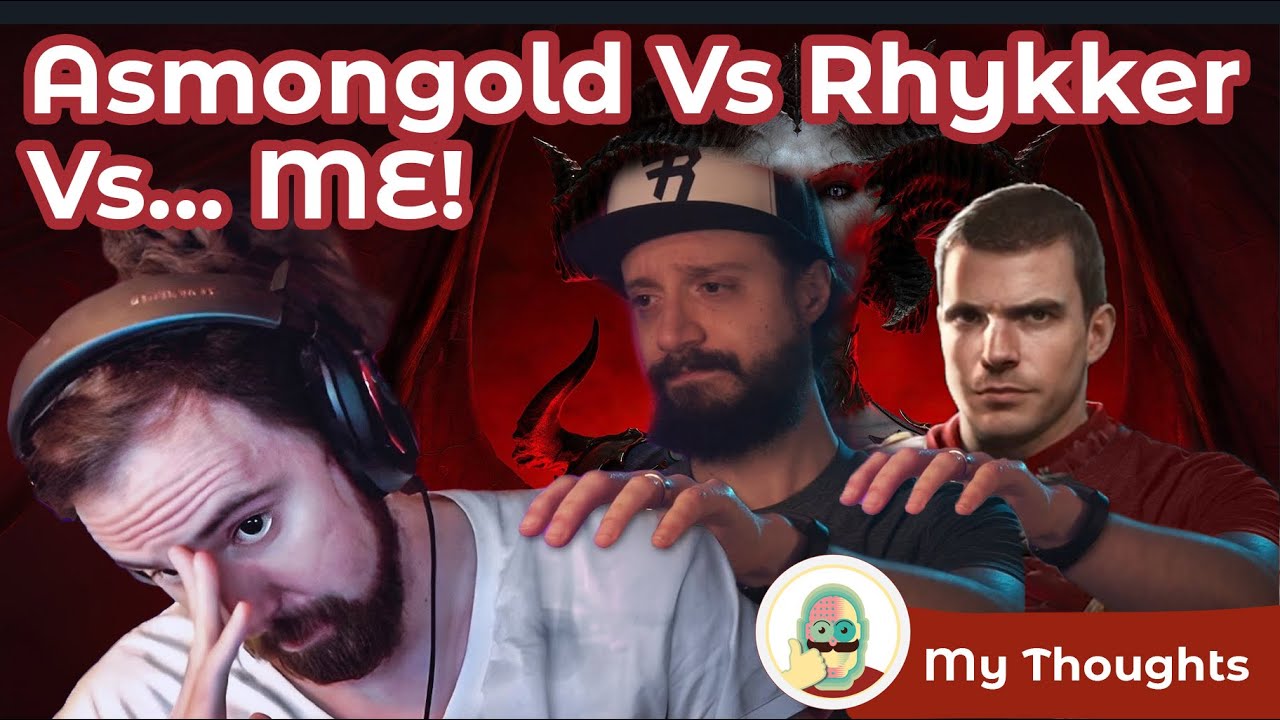 Asmongold Vs Rhykker: Diablo IV, Path of Exile, Fun Factor, Difficulty ...
