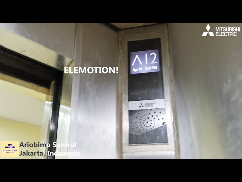 New Mitsubishi Traction Service Elevator at Ariobimo Sentral, Jakarta ...