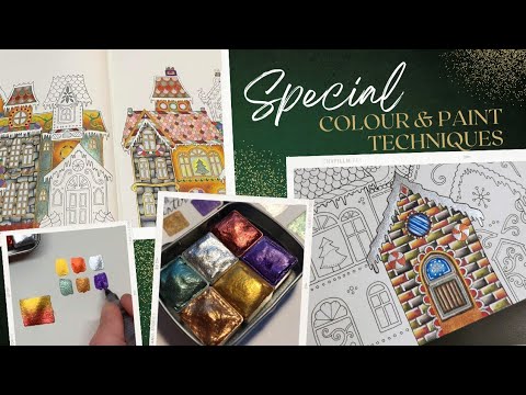 SPECIAL COLOURING COLLAB! + Paint & Color Techniques - YouTube