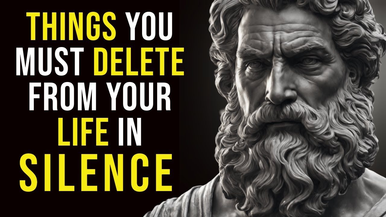 10 Things That You Must Delete From Your Life In Silence | Stoicism ...