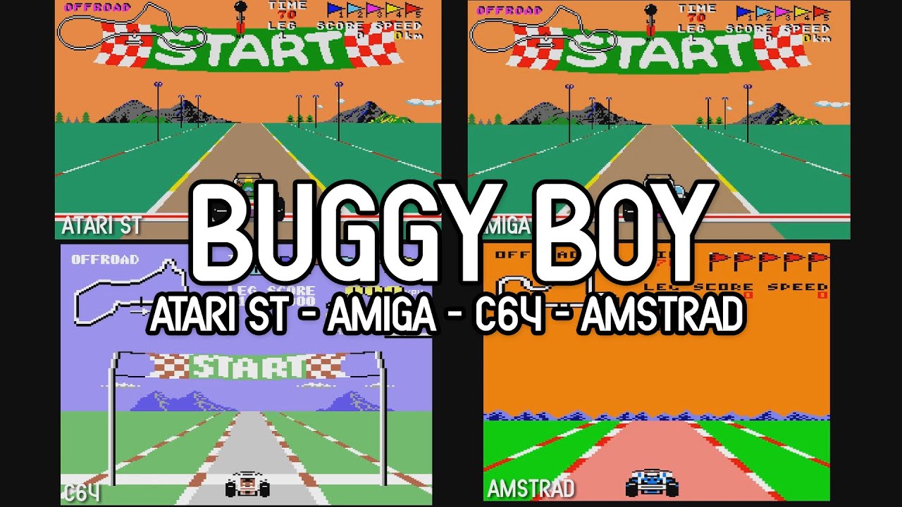 Buggy Boy / Atari ST, Amiga, C64, Amstrad CPC - YouTube