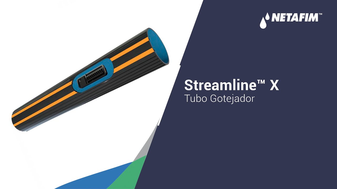 Tubo gotejador Netafim Streamline X - YouTube