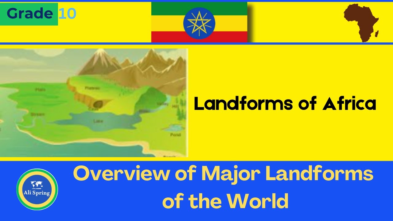 Overview of World's Major Landforms [Geography Grade 10 Unit 1 L1 ...
