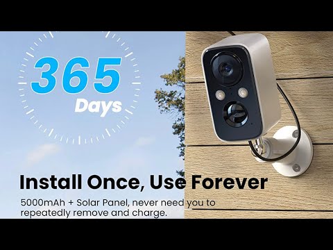 Security Cameras Wireless Outdoor with Solar Panel-FOAOOD Cameras for ...