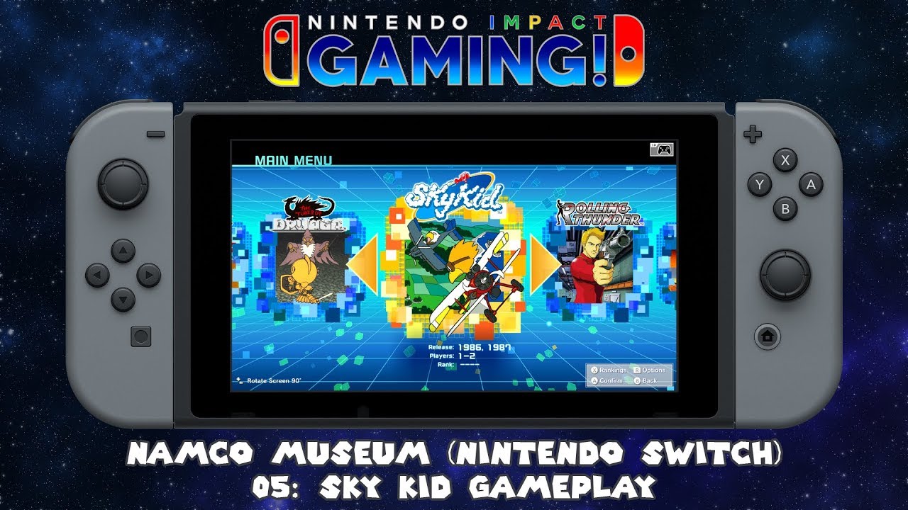 NAMCO MUSEUM (Nintendo Switch) - 05: Sky Kid Gameplay - YouTube