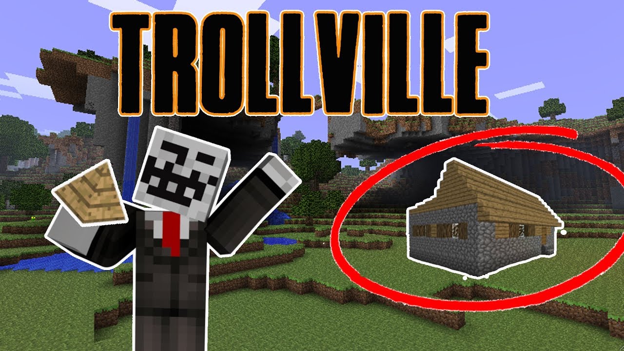 Minecraft TrollVille - SHOULD I TROLL X33N'S BASE!? - YouTube