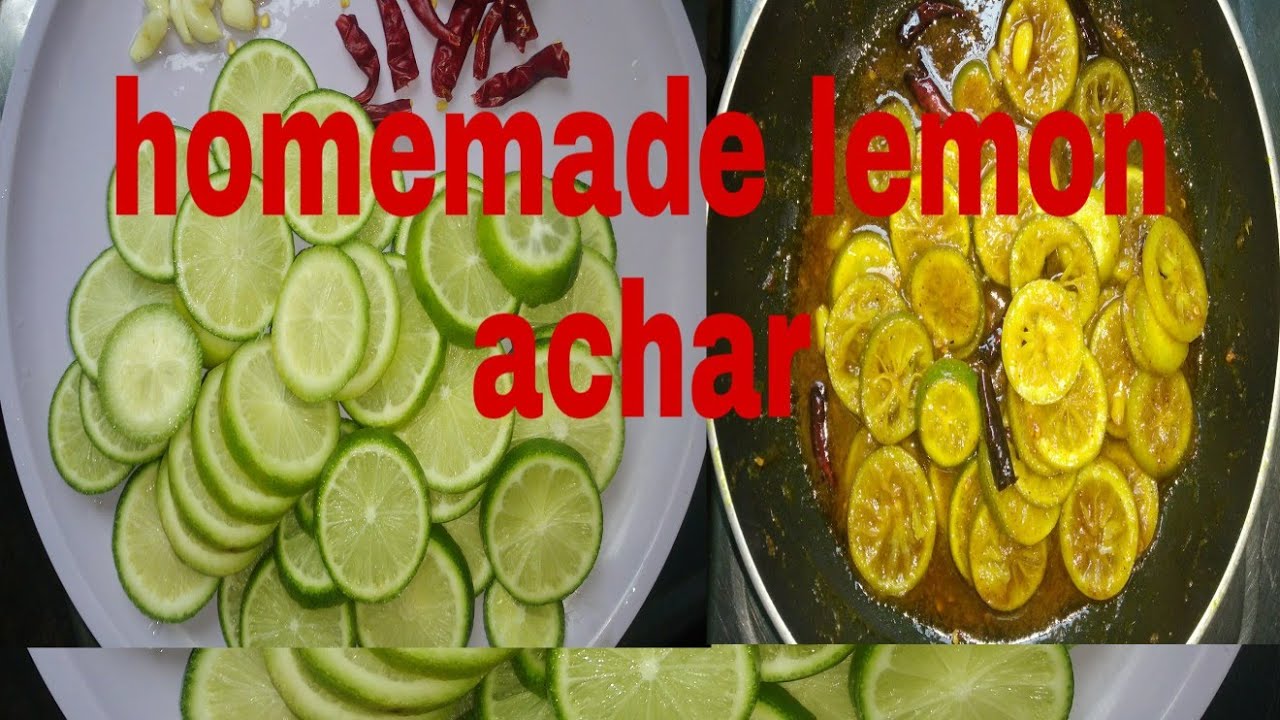 Homemade lemon achar. ঘরে বানানো লেবুর আচার।। - YouTube