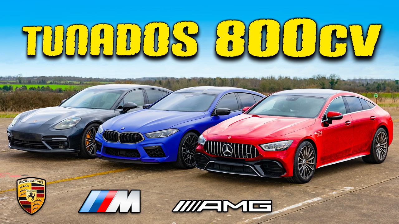 Vídeo Bmw M8 Vs Panamera Vs Gt De 4 Portas Corrida De Arrancada De